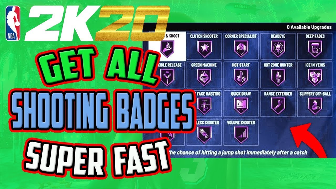 FASTEST WAY TO MAX OUT ALL SHOOTING BADGES IN NBA 2K20 NO GLITCH - YouTube