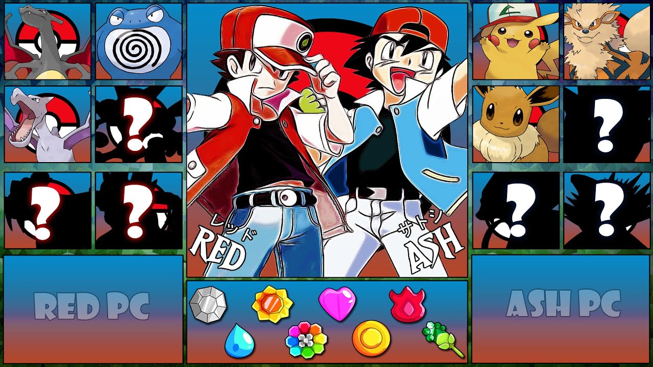 WHAT IF RED AND ASH WAS A RIVAL (MY OWN VERSION OF THEIR POKEMON TEAM ...