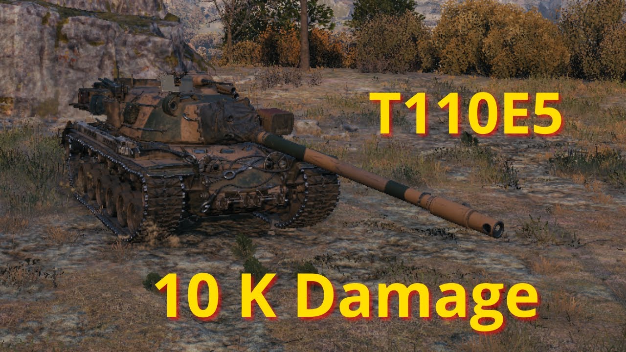 World of tanks T110E5 - 10,2 K Damage 6 Kills, wot replays - YouTube