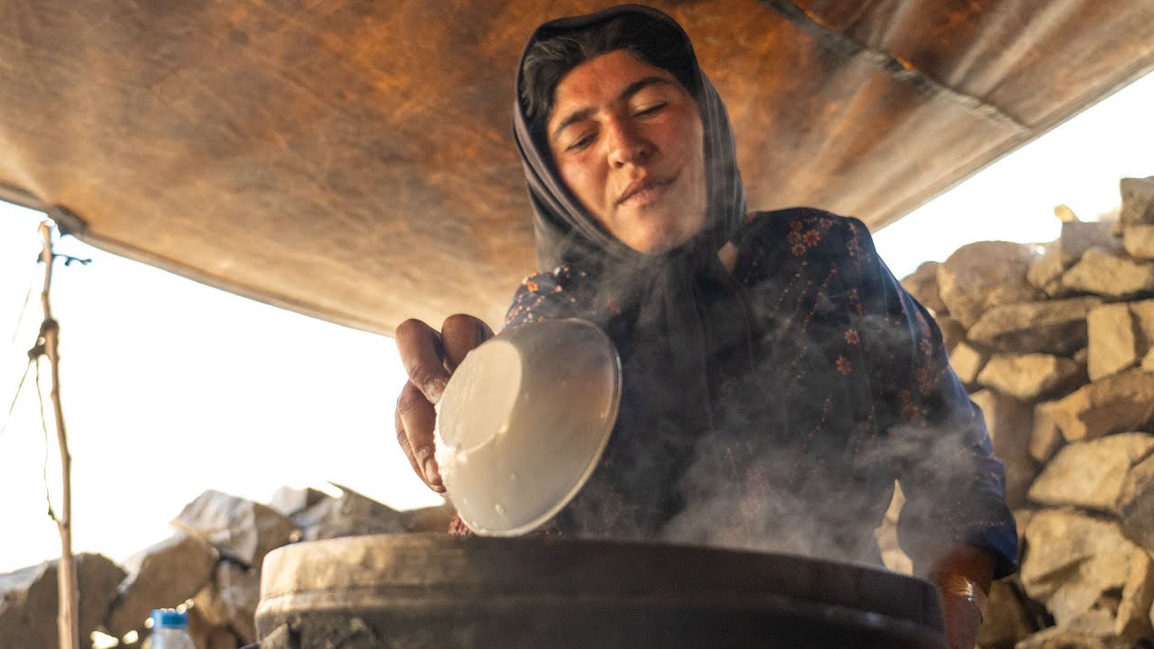 Nomadic Breakfast | Nomadic Food | Nomads' life in Iran - YouTube