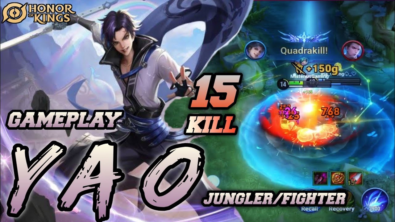 Honor of Kings (HOK) Yao Jungler/fighter NEW HERO "INSANE DAMAGE ...