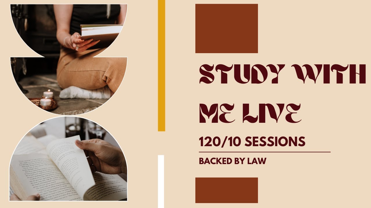 Study Grind: Study with me live | 120/10 session | Backed By Law - YouTube