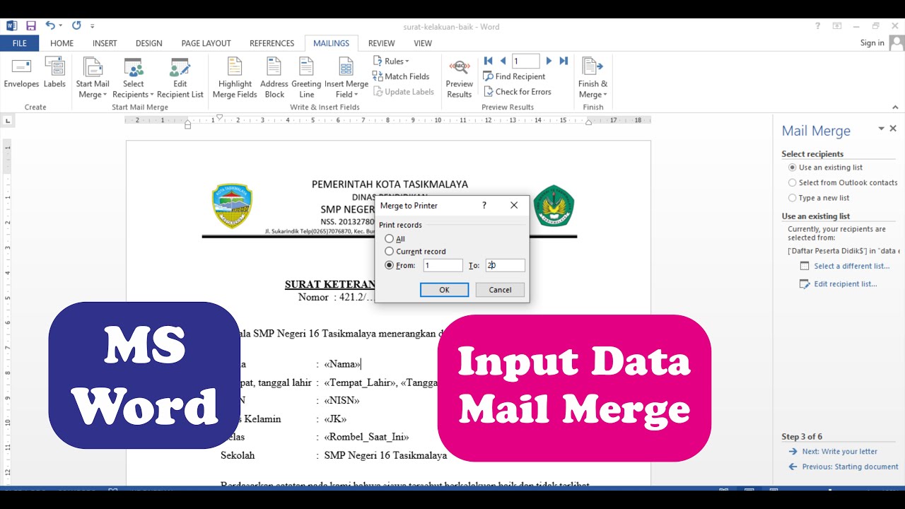 Cara Mudah Membuat Mail Merge Di Word Menggunakan Dat - vrogue.co Cara Mudah Membuat Mail Merge Di Word Menggunakan Dat - vrogue.co