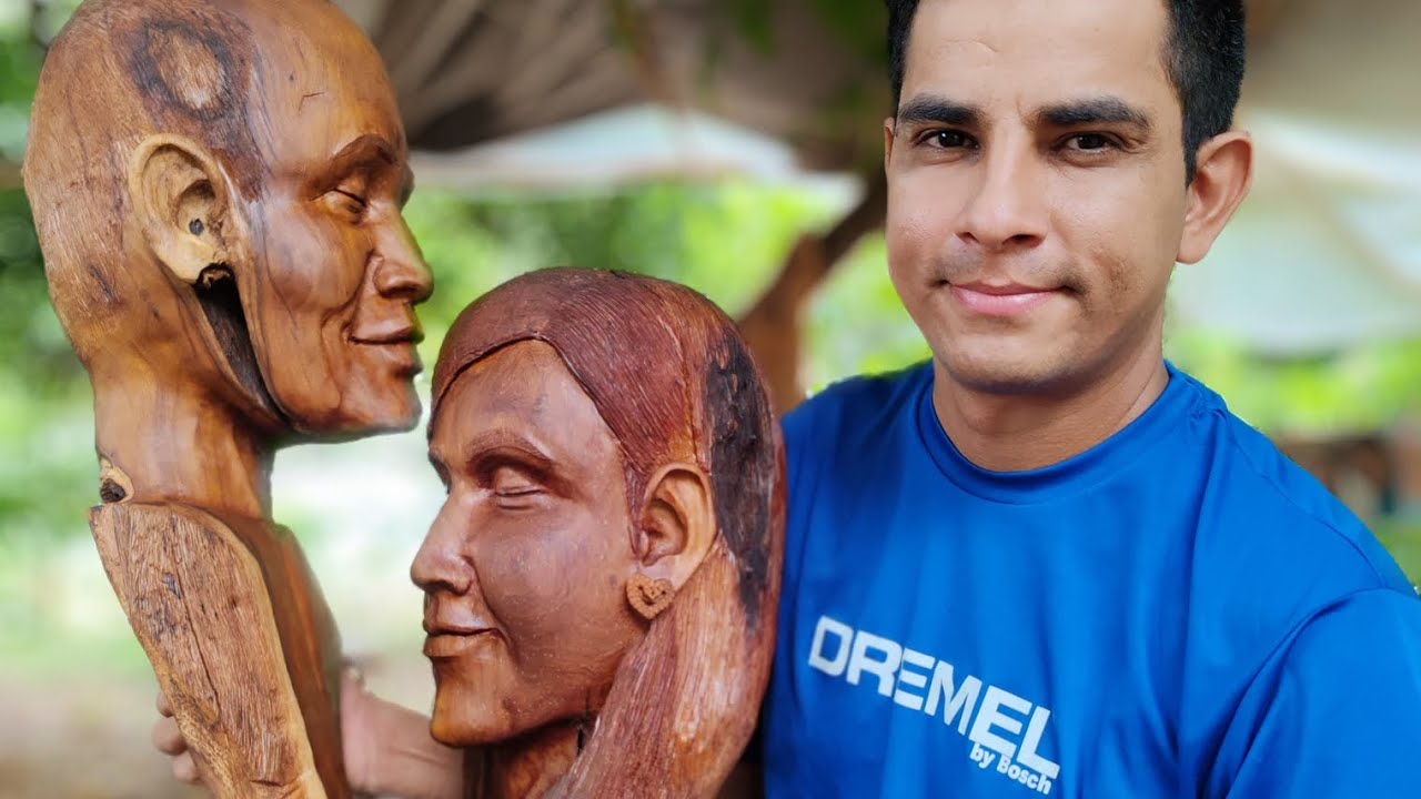 Escultura en madera #escultor_daniel_guido_v - YouTube