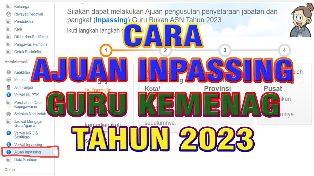 CARA MELAKUKAN AJUAN INPASSING GURU KEMENAG DI SIMPATIKA TAHUN 2023 ...