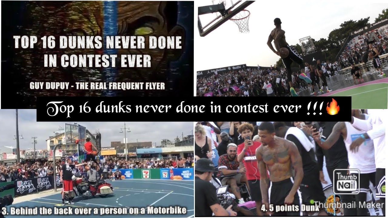 Top 16 Dunks Never Done In Contest Ever Youtube