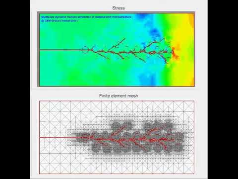 Multiscale dynamic fracture simulation of material with microstructure - YouTube