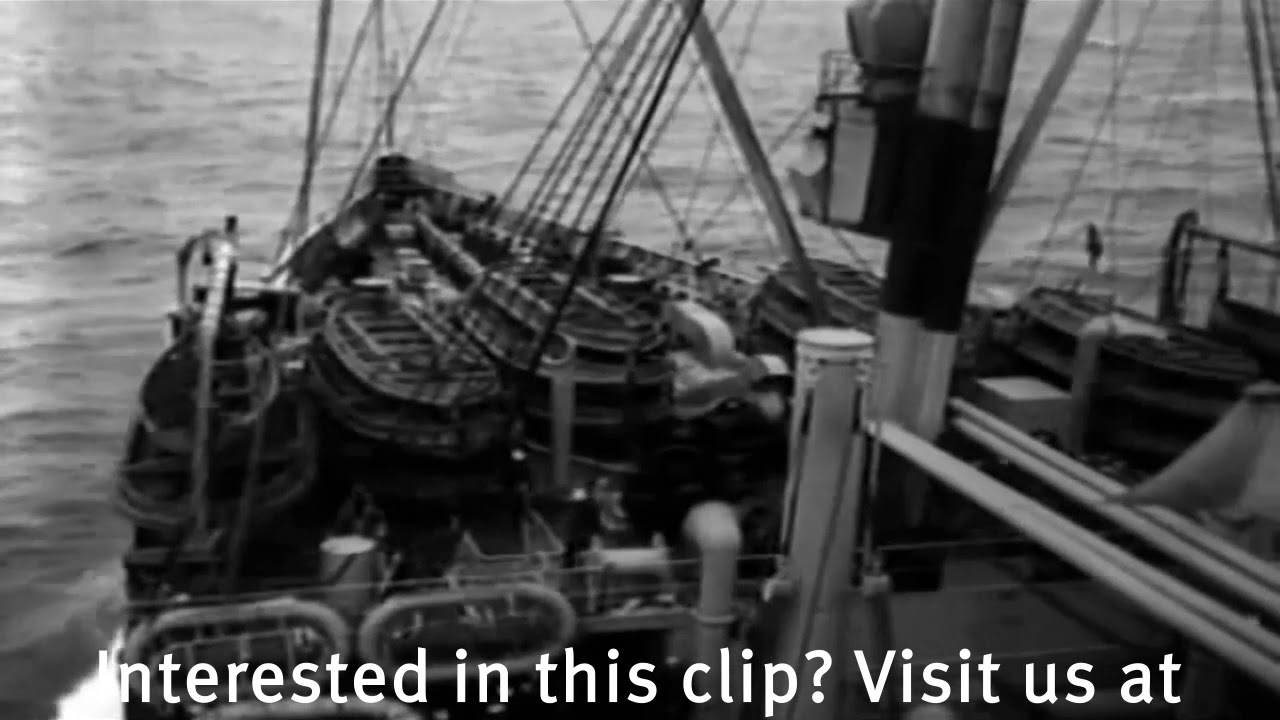 WWI 1919 – Overview of the transport ship George Washington on sea ...