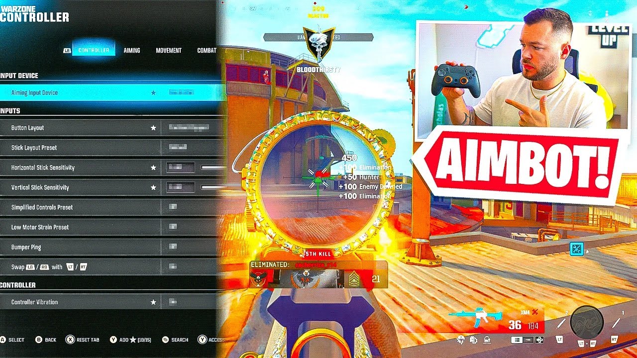 NEW WARZONE Aim Assist Settings Make Controller Players Overpowered! 🎮 ...