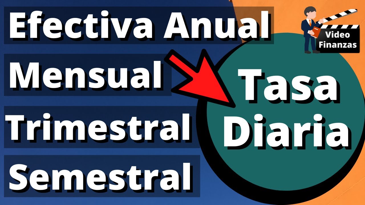 Convertir tasa Efectiva Anual, Mensual, Trimestral, Semestral ...