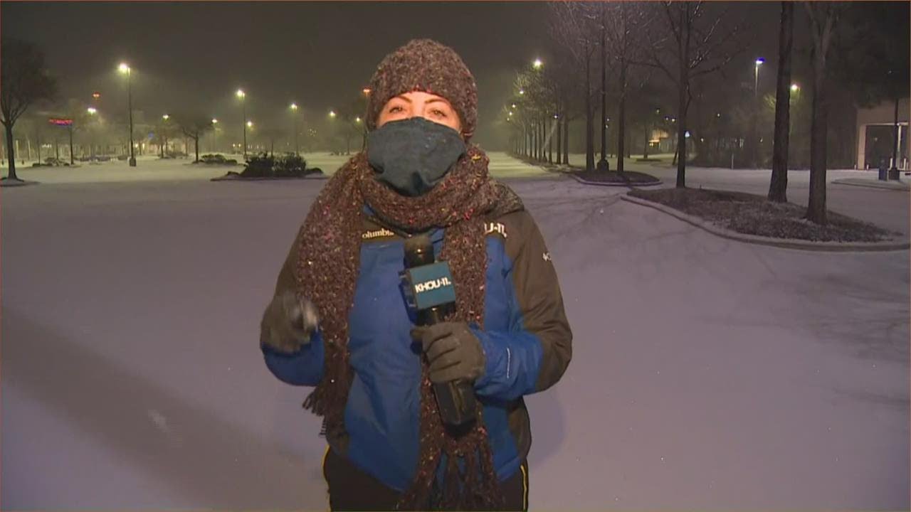 5:30a snow update from The Woodlands - YouTube