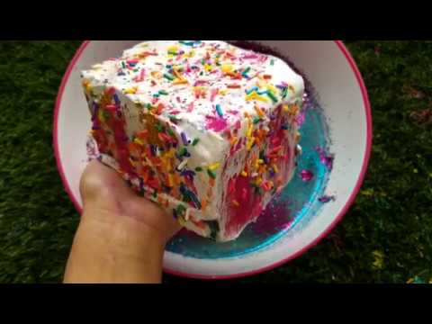 Soaked Floral Foam Cakes 🍰 & Soapy Foam - YouTube