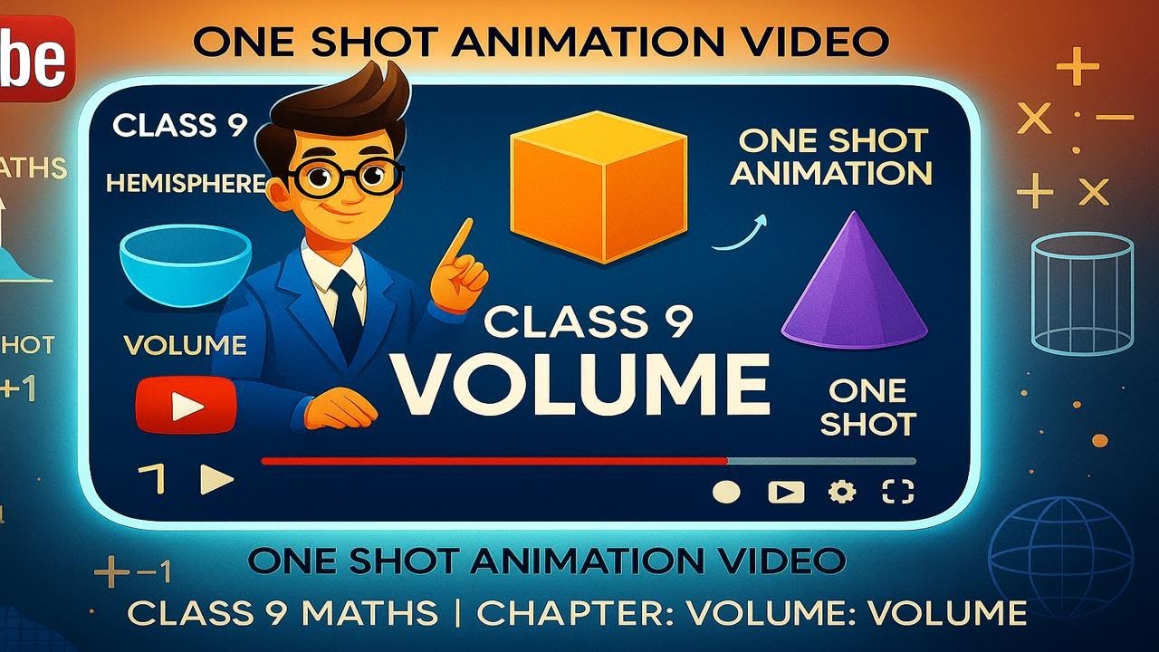 CBSE Class 9 || Maths || Volume || Animation || in English ...