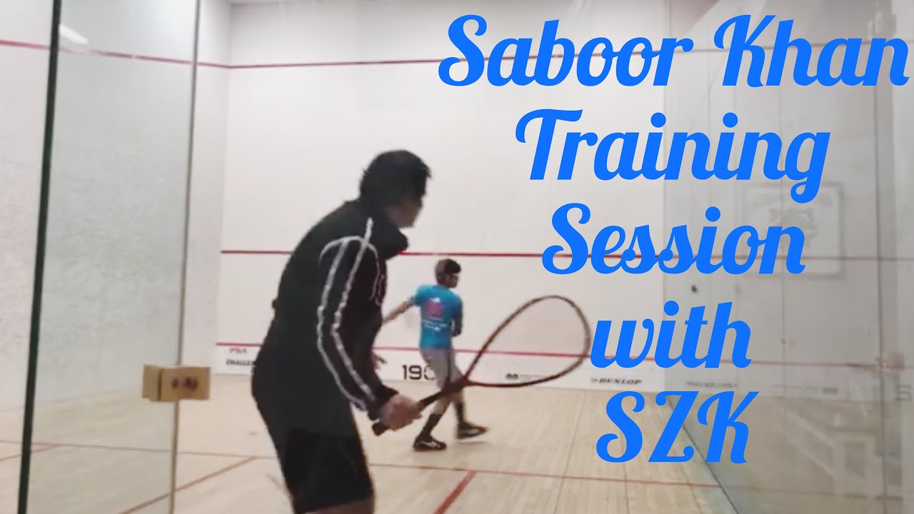 Saboor Khan Squash session with SZK - YouTube