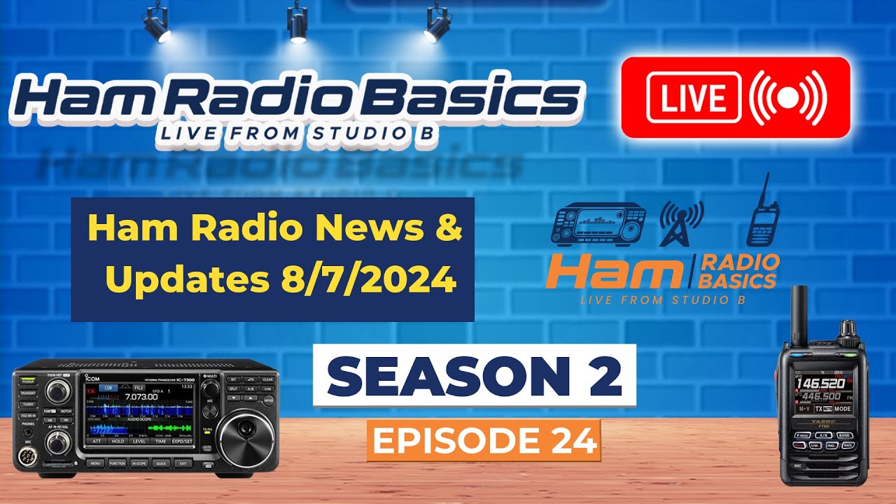 Ham Radio Basics Live Season 2 Episode 24 Ham Radio News & Updates 8/7 ...