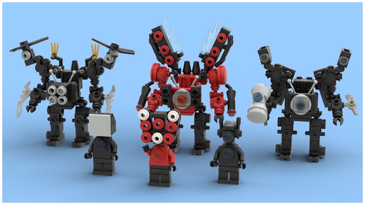 LEGO Skibidi Toilet : All Titans Mech Suit Playset - YouTube