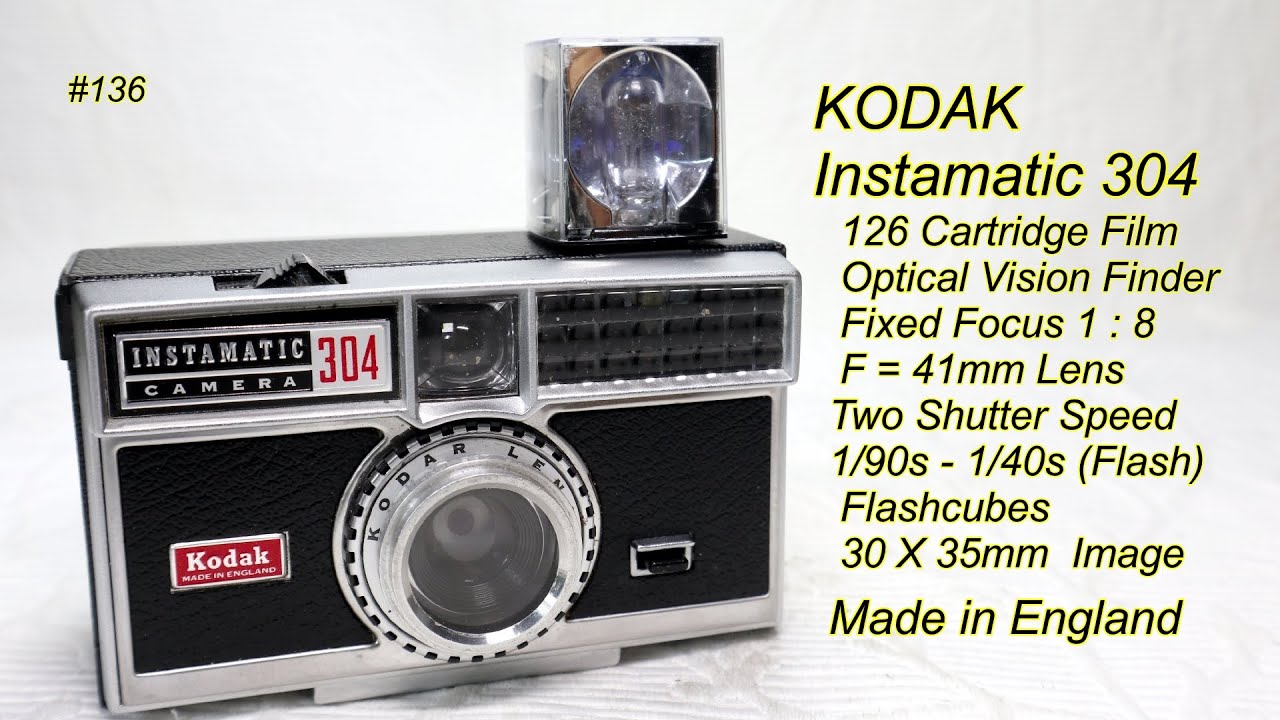KODAK Instamatic 304. 1965 / Flashcubes Shoot - YouTube
