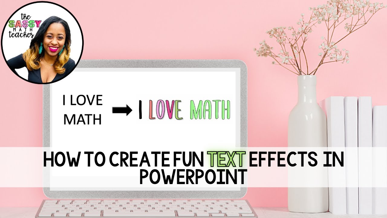 How to create cute text in Microsoft PowerPoint - New New! - YouTube