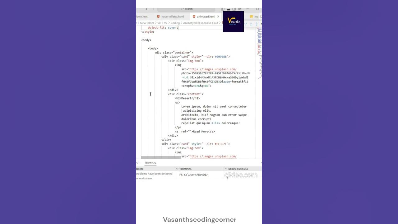 Animated Card Using Html Css Creating Engaging And Interactive Web Elements Html Cssanimation 1955