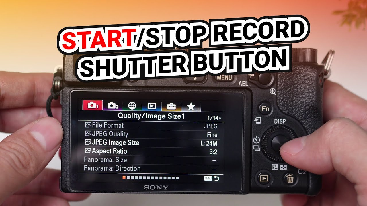 Cara Agar Bisa Start Stop Record Pake Tombol Shutter - Kamera Sony ...