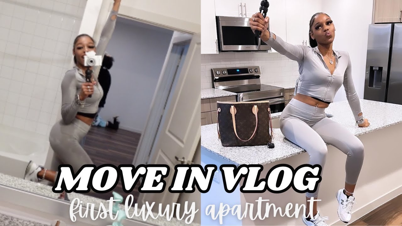 MOVING INTO MY FIRST LUXURY APARTMENT AT 21| + empty apartment tour - YouTube
