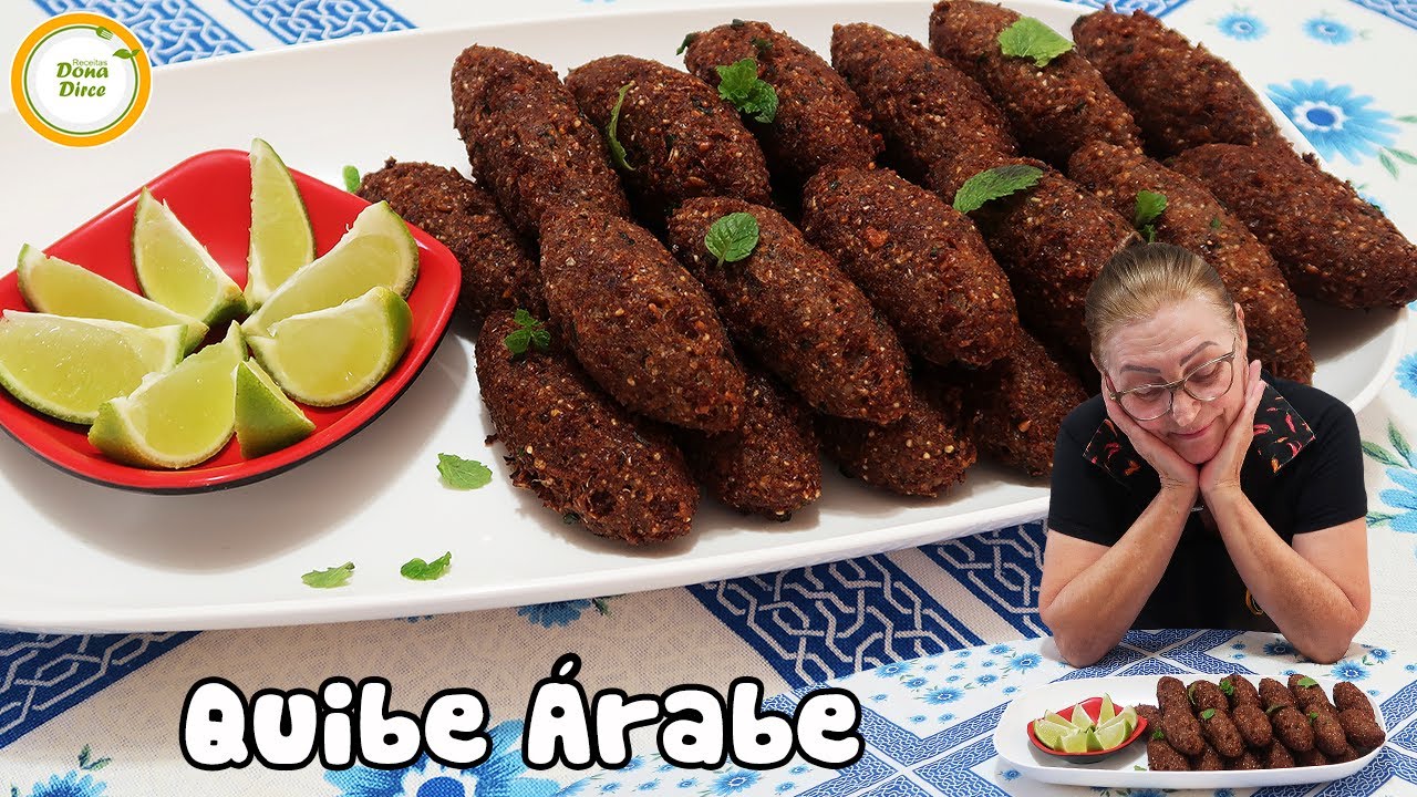 QUIBE ÁRABE | RECEITA TRADICIONAL DE KIBE ÁRABE | SALGADO DE LANCHONETE ...