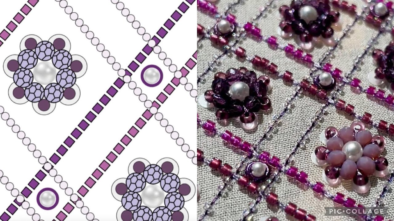 Creating a Beaded Embroidery Design on Adobe Illustrator - YouTube