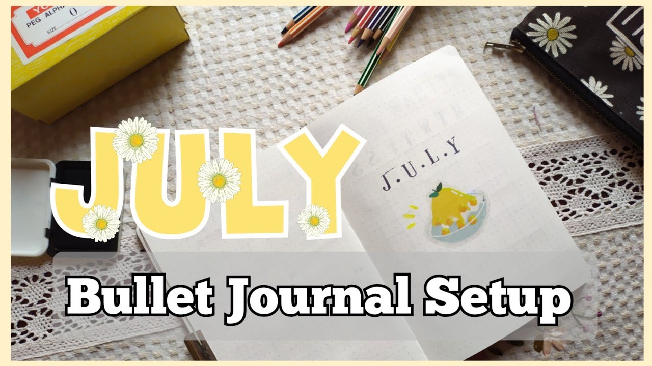 SIMPLE July Bullet Journal Setup - YouTube
