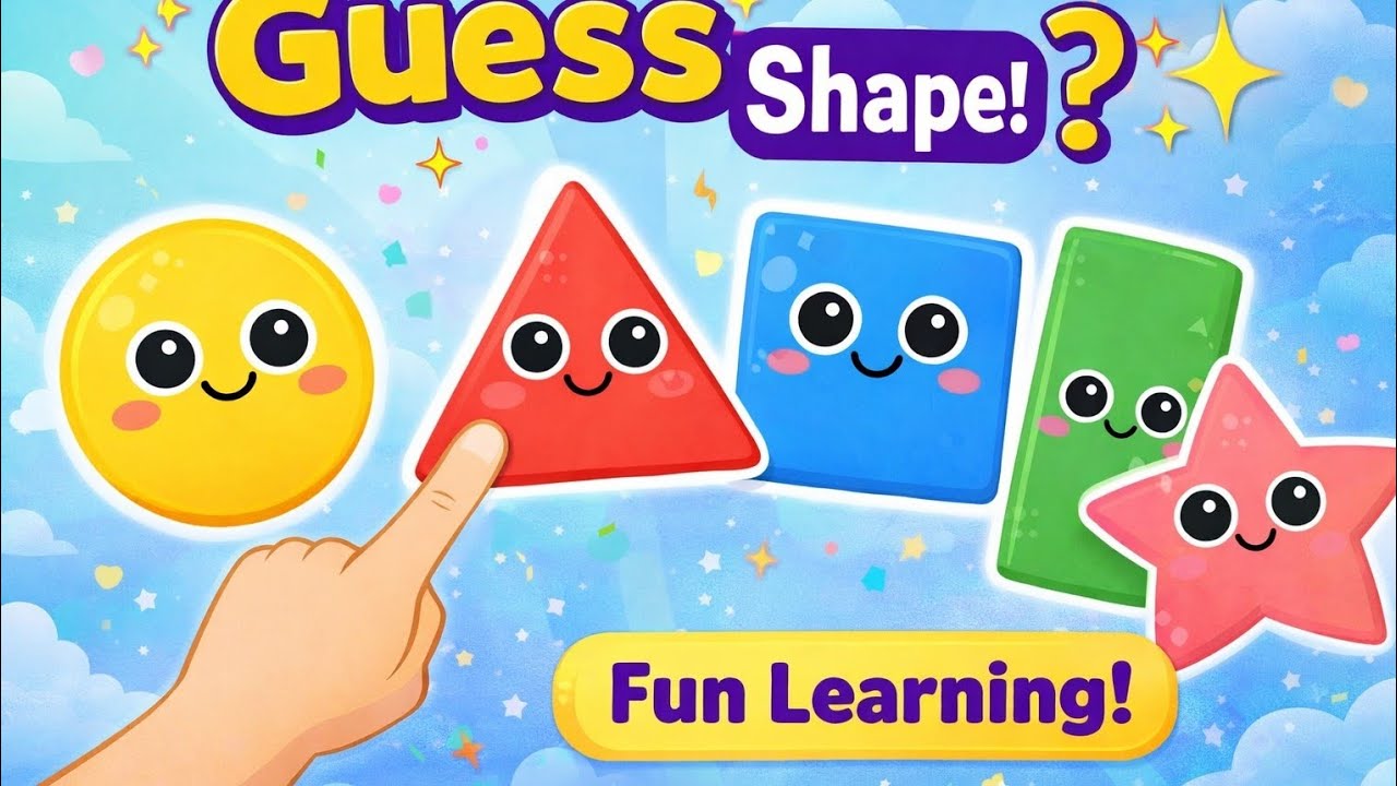 Guess the Shapes 🟡🔺⬛ | Fun Shape Game for Kids | Learn Shapes Easily ...