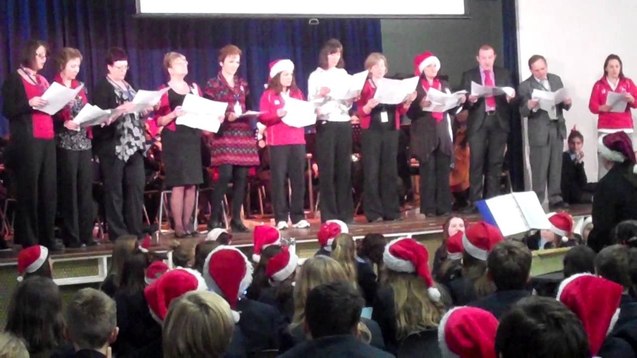 Claverham Community College Staff Choir Christmas 2012 - YouTube
