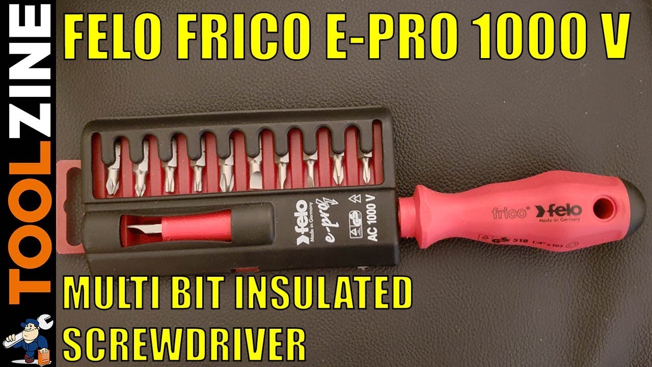 Felo Frico E-Pro Insulated Multi Bit Screwdriver 51427 1000 V Made in ...