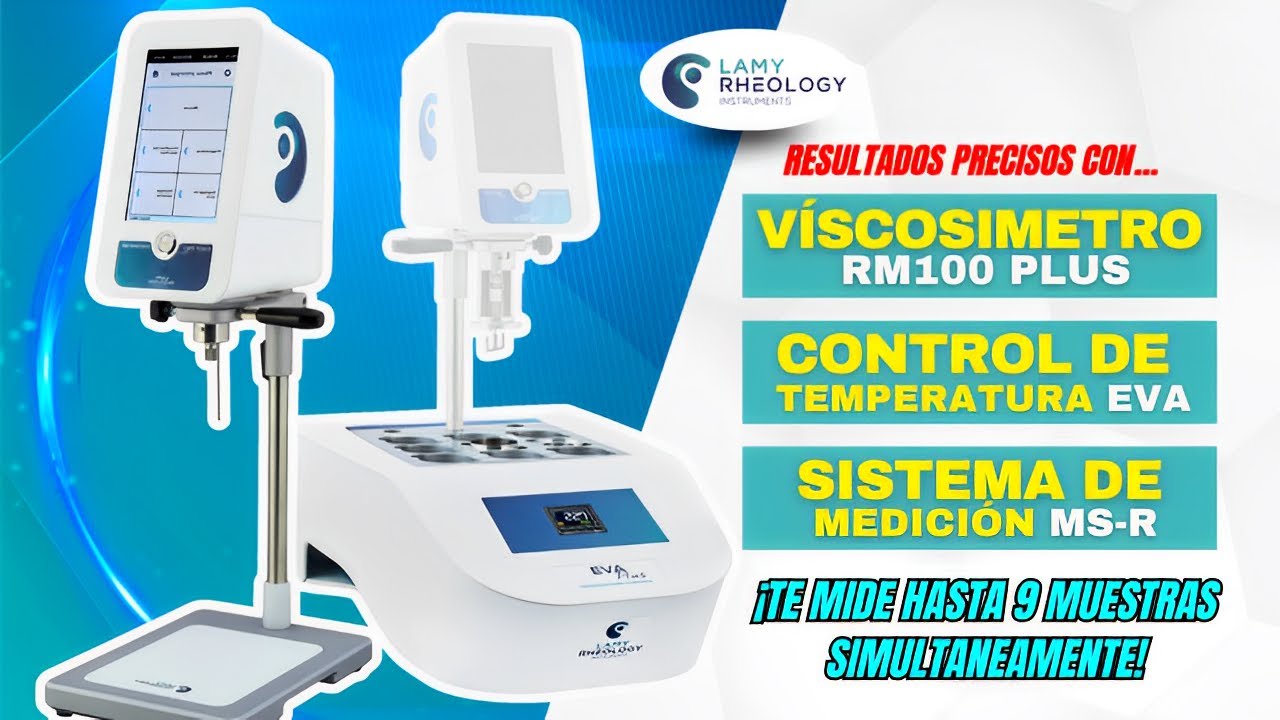 Viscosímetro RM100 PLUS, Control de Temperatura EVA MSR y Sistema de ...