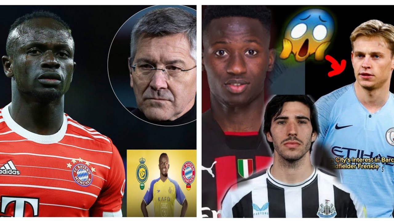 Bayern Munich et Sadio Mane Préparent Un plan ... Frenkie De jong et ...