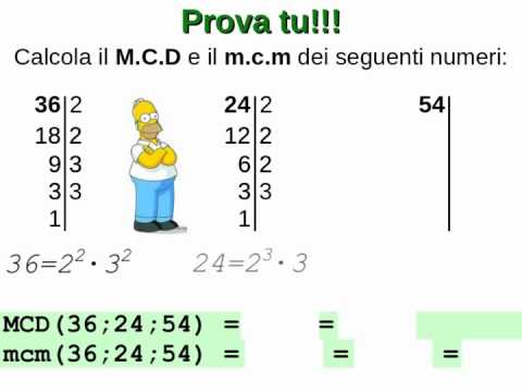 Divisori e Multipli (3/4). MCD e mcm. Teoria con Esercizi - YouTube