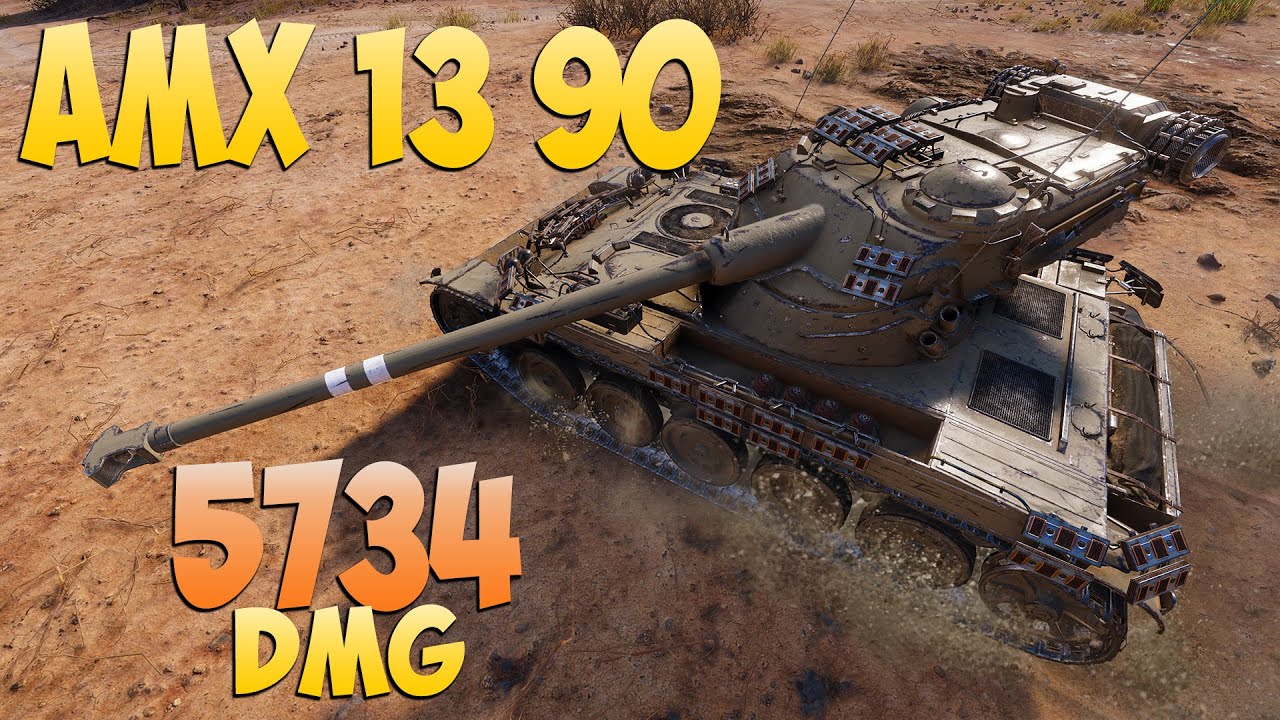 AMX 13 90 - 4 Kills 5.7K DMG - Provocative! - World Of Tanks - YouTube