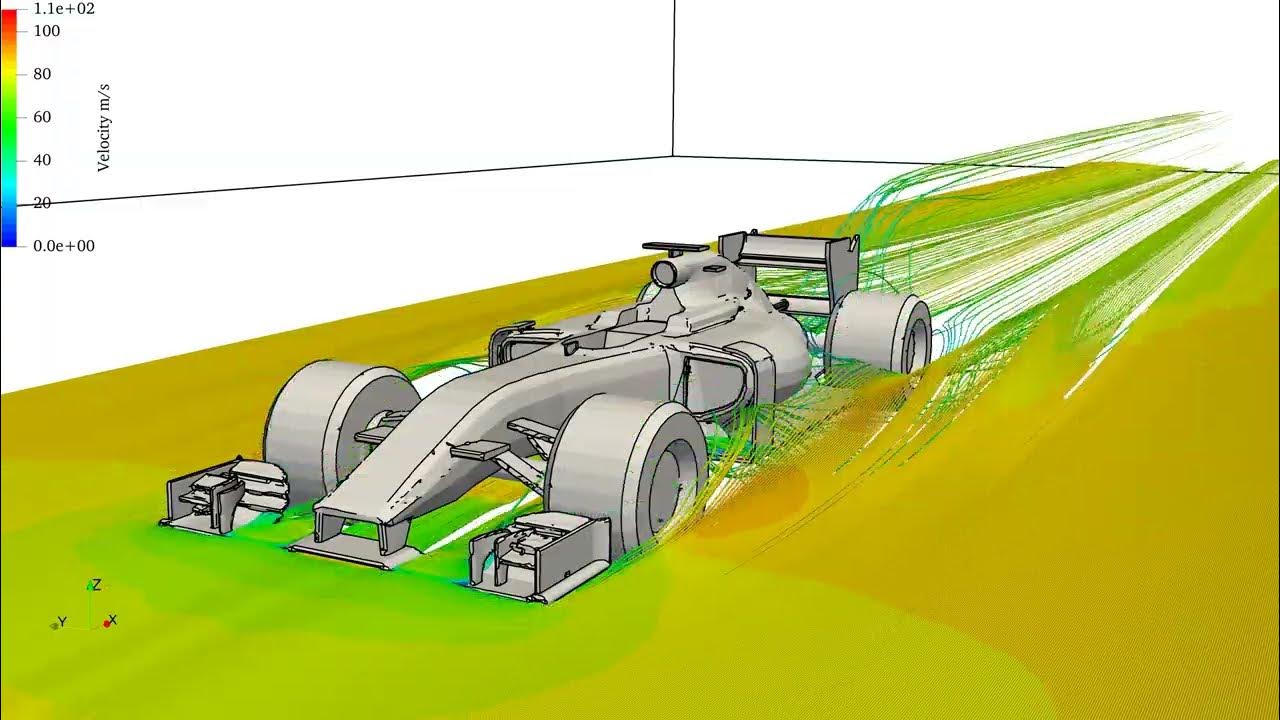 2016 F1 Car Cfd Simulation 4k Youtube
