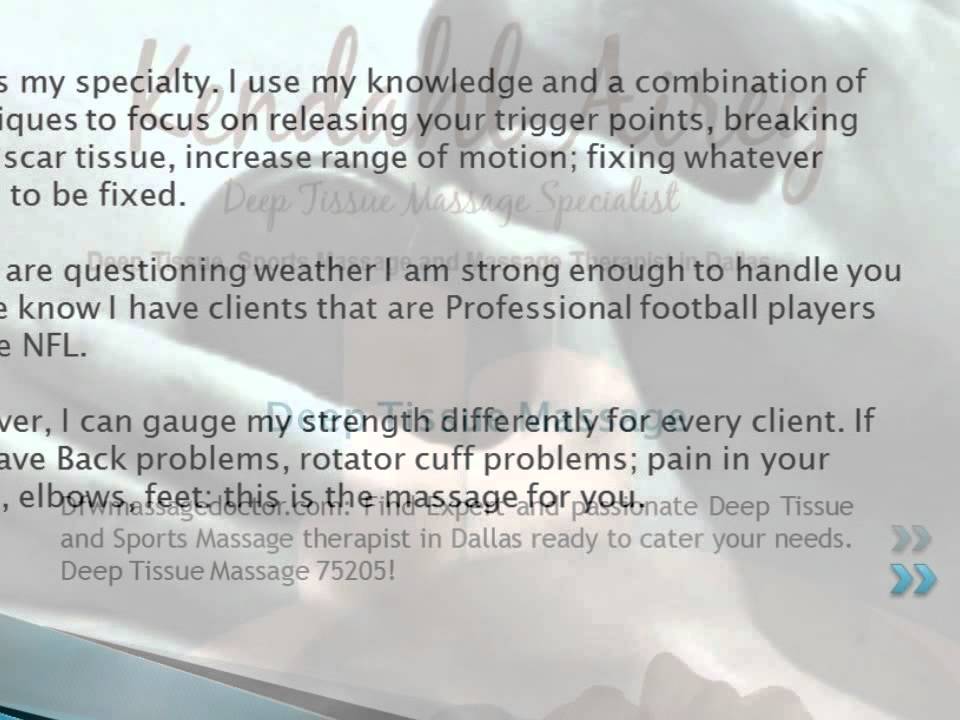 Deep Tissue Massage - YouTube