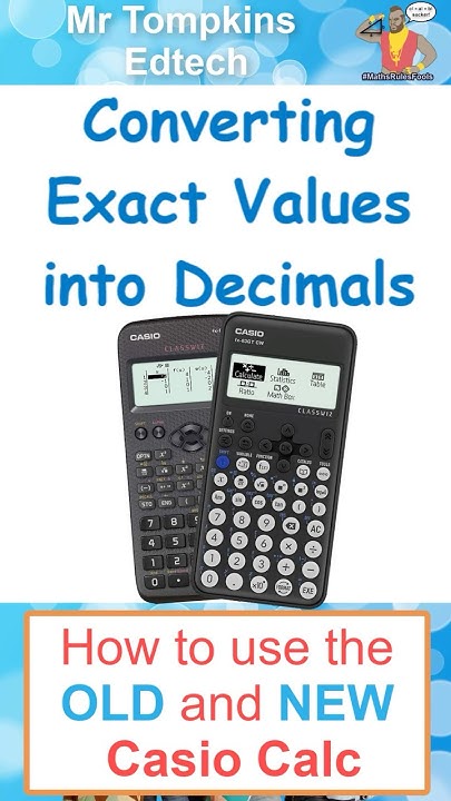 Convert Exact Values to Decimals on Casio Calculator | FX-83GT X / FX-83GT CW / FX-85GT #shorts ...