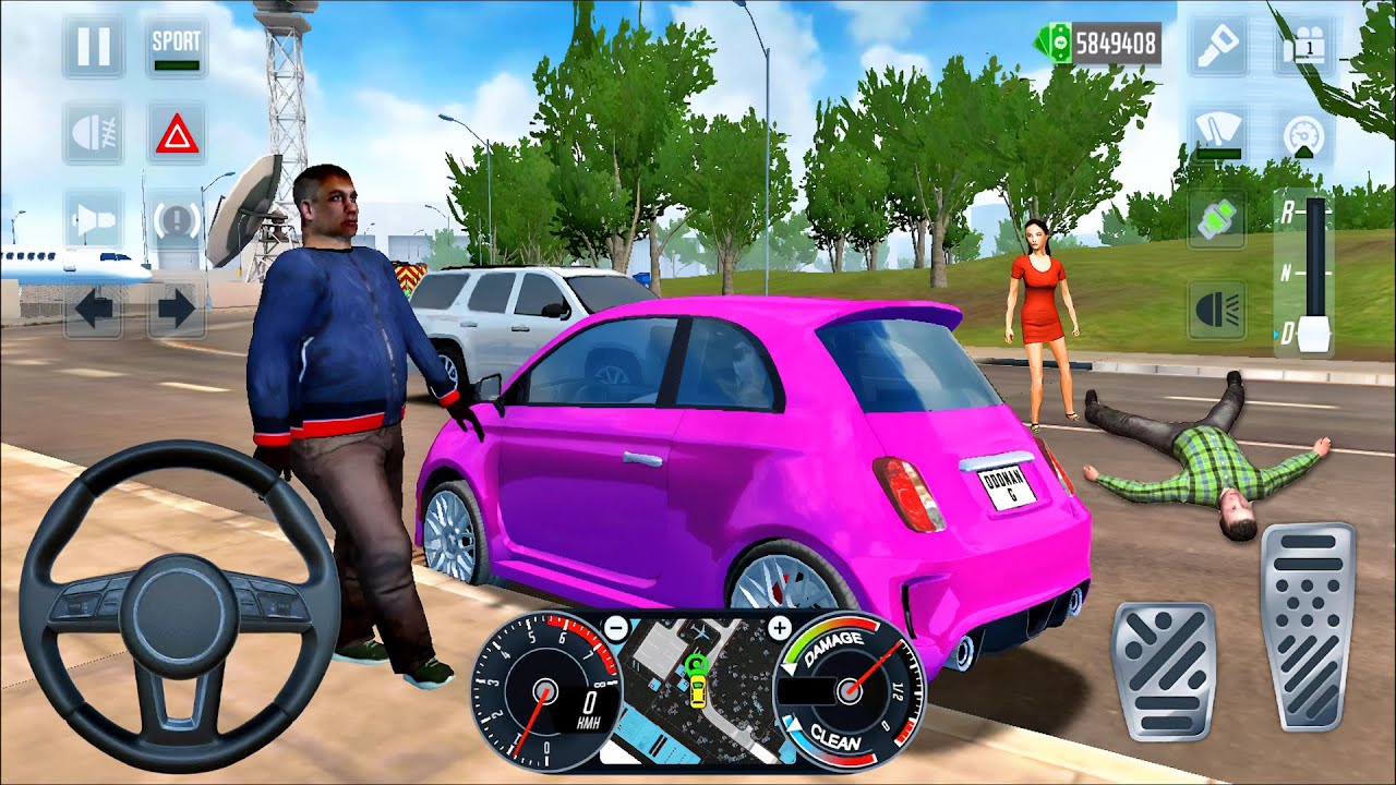 Taxi Sim 2022 Evolution 🚕 - Driving Small City Car Mini Fiat 500 in NY ...