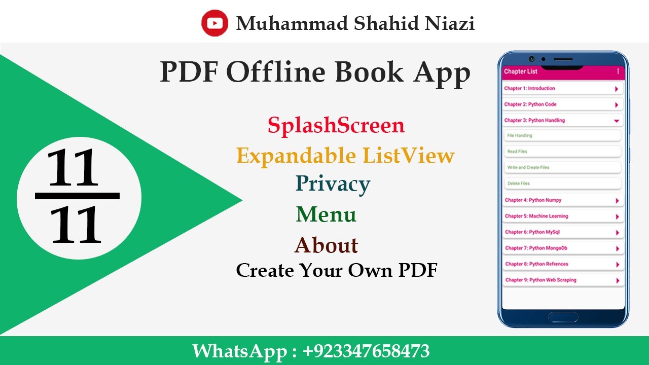 Splash Screen pdf book app in android Studio || Part 11 || Admob App 21 ...