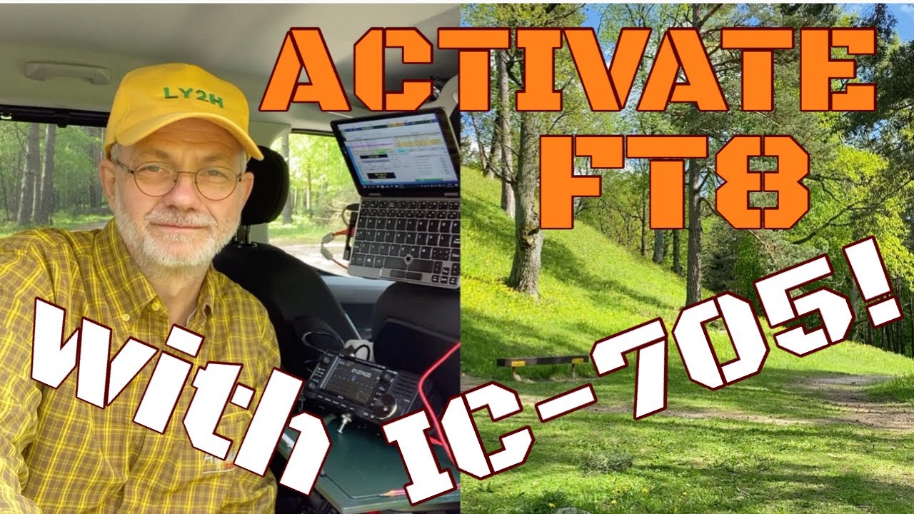 How to run FT8 mode on Icom IC-705 outdoors and have fun! Beware of RF ...