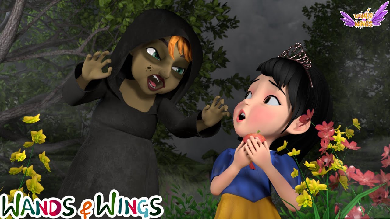 Snow White and the Evil queen | Princess Story | Nursery Rhymes - Wands ...