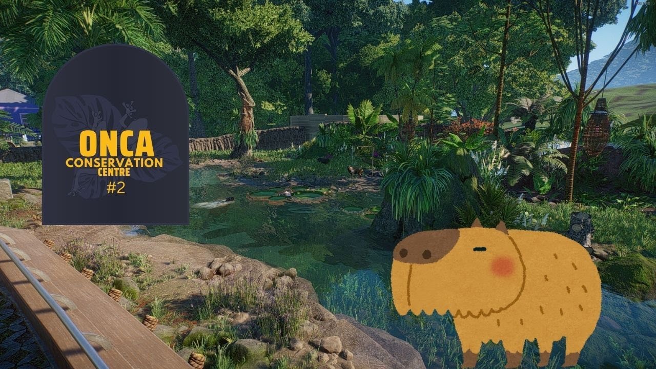 Relaxing by a river | Capybara Habitat | Onca Wildlife Centre | Planet ...