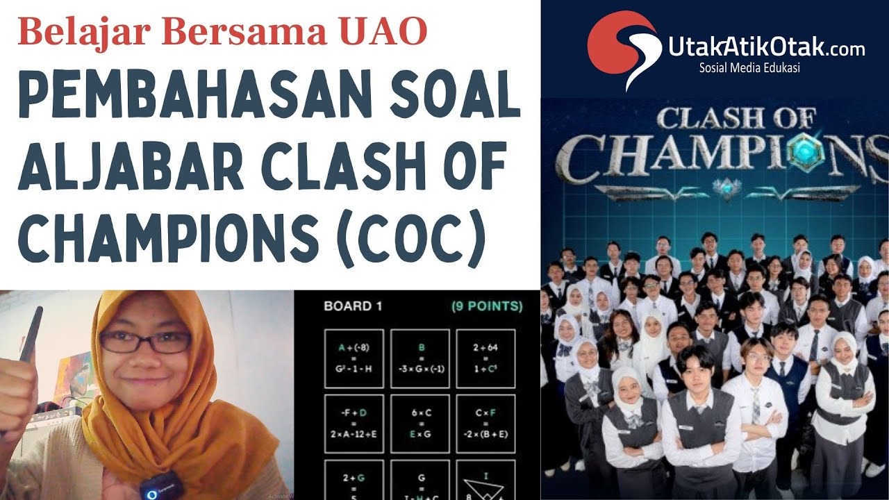 Bedah Soal Aljabar CoC Episode 3, Salute Buat Para Peserta! #matematika ...