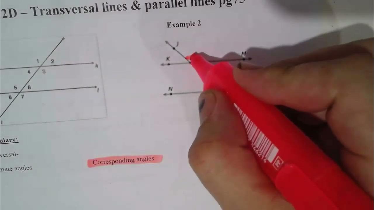 Year 7 2D Transversal lines and Parallel Lines - YouTube