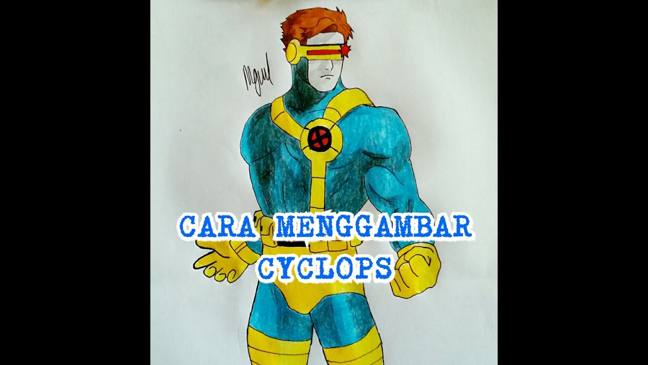 HOW TO DRAW CYCLOPS X MEN - YouTube