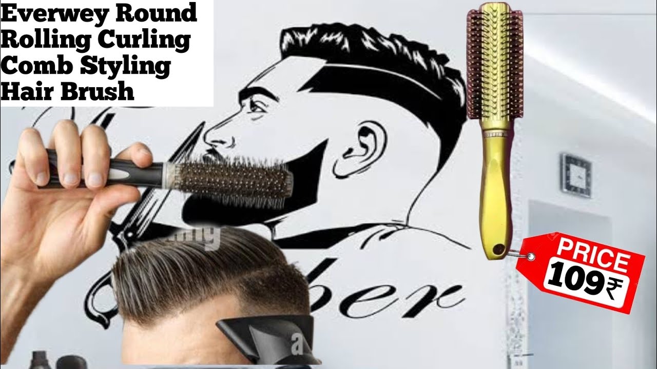Everwey Round Rolling Curling Comb Styling Hair Brush (#meesho ) - YouTube