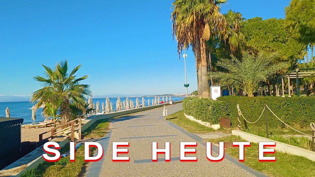 Die aktuelle Lage in Side HEUTE (Promenade\STRAND) 12.12.2025 🥰🇹🇷 ️ # ...