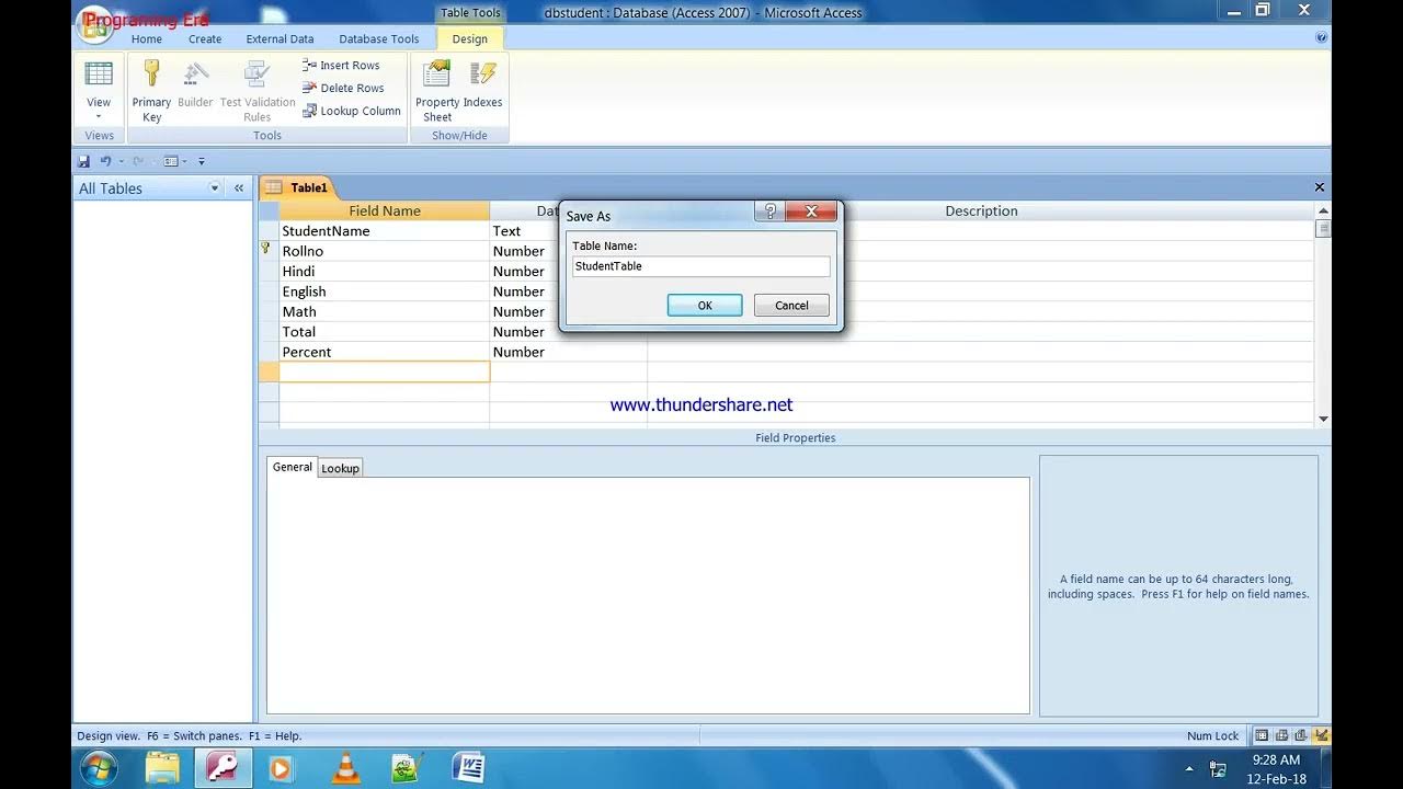 Access Student Marks Calculation By Query - YouTube