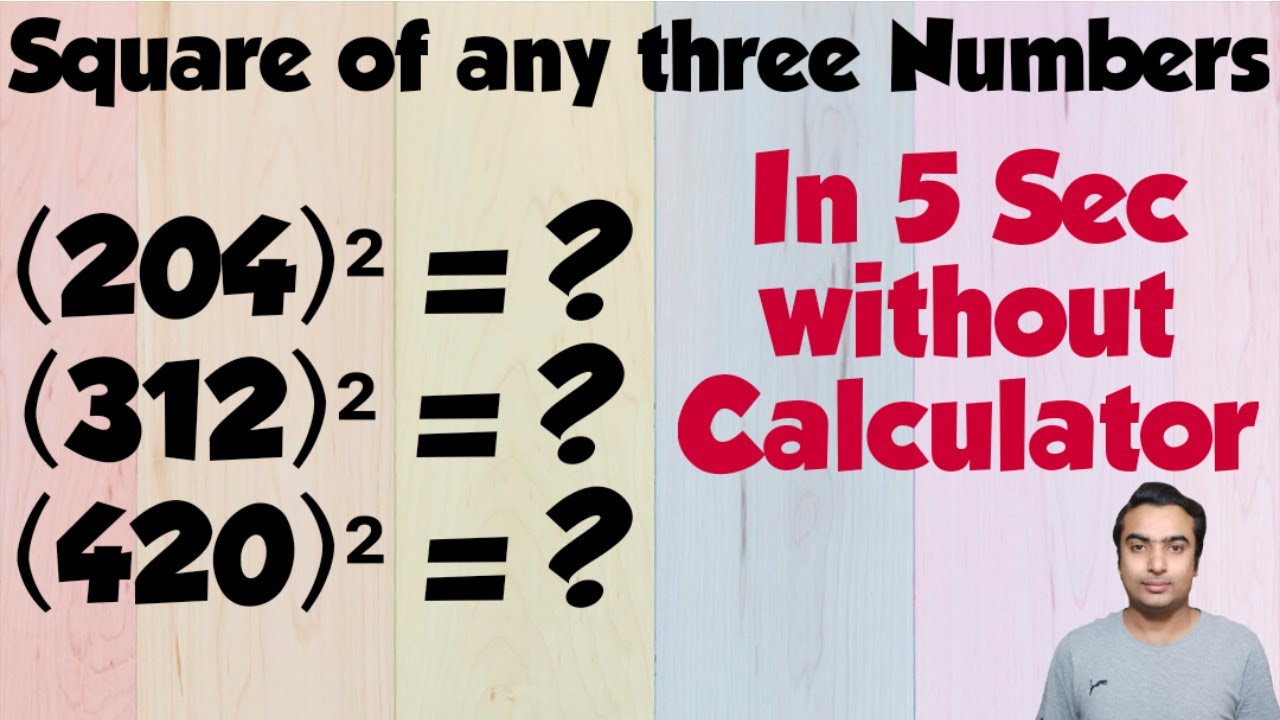 Square of any three Numbers in Mind || Math Trick by Umair Jahangir ...